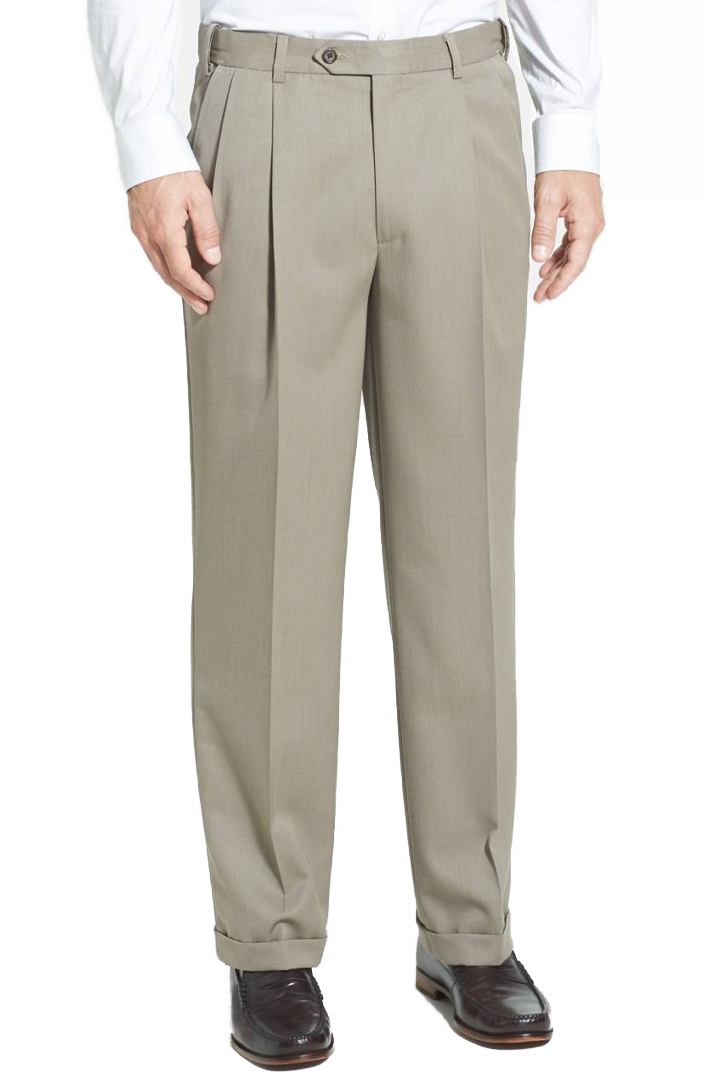 Mens Gabardine Self Sizer Pants | Worsted Wool Pants – Berle