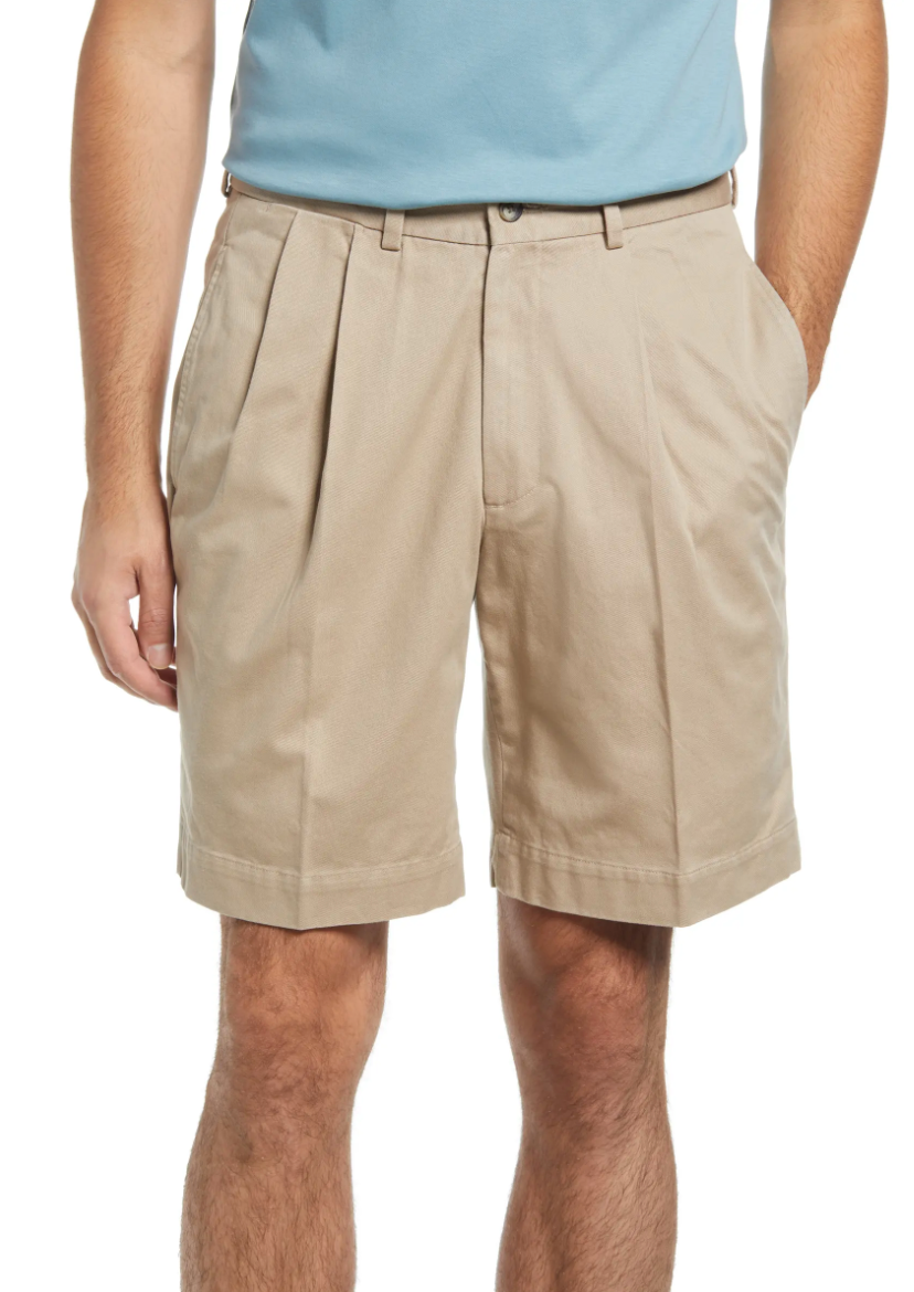 Men’s Pleated Khaki Shorts - Shop Now | Berle